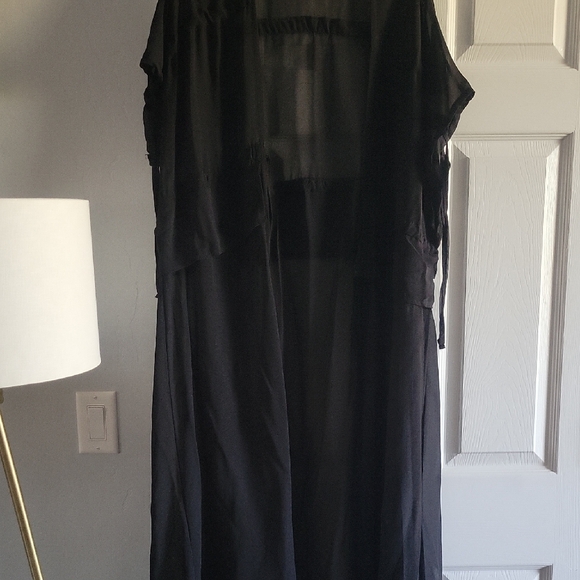 Swim | Chic Black Sheer Womens Swim Coverup | Poshmark